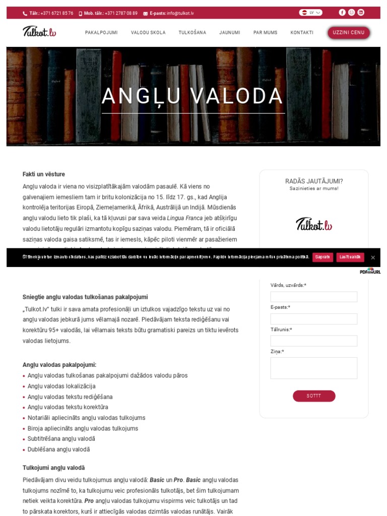 Tulkot - LV - Angļu Valodas Tulkojumi | PDF