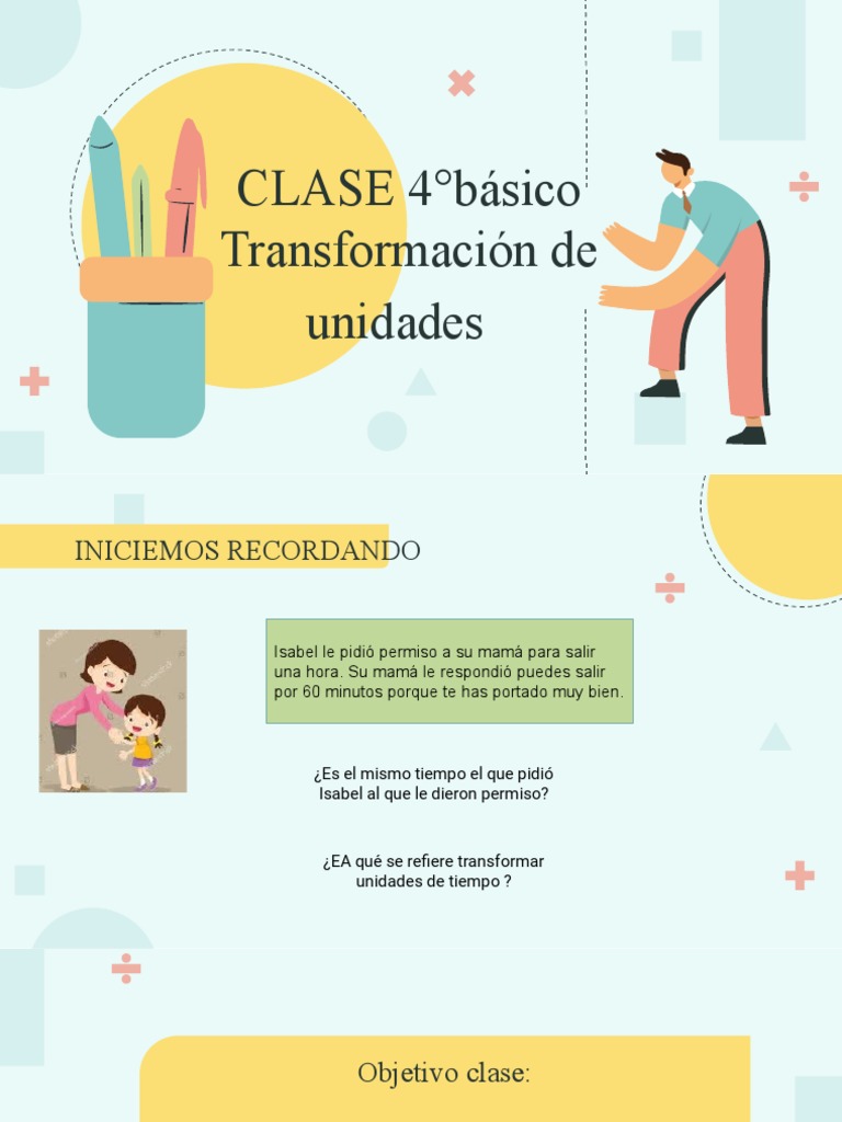 CLASE 4. Unidades de Tiempo. Transformación de Unidades | PDF