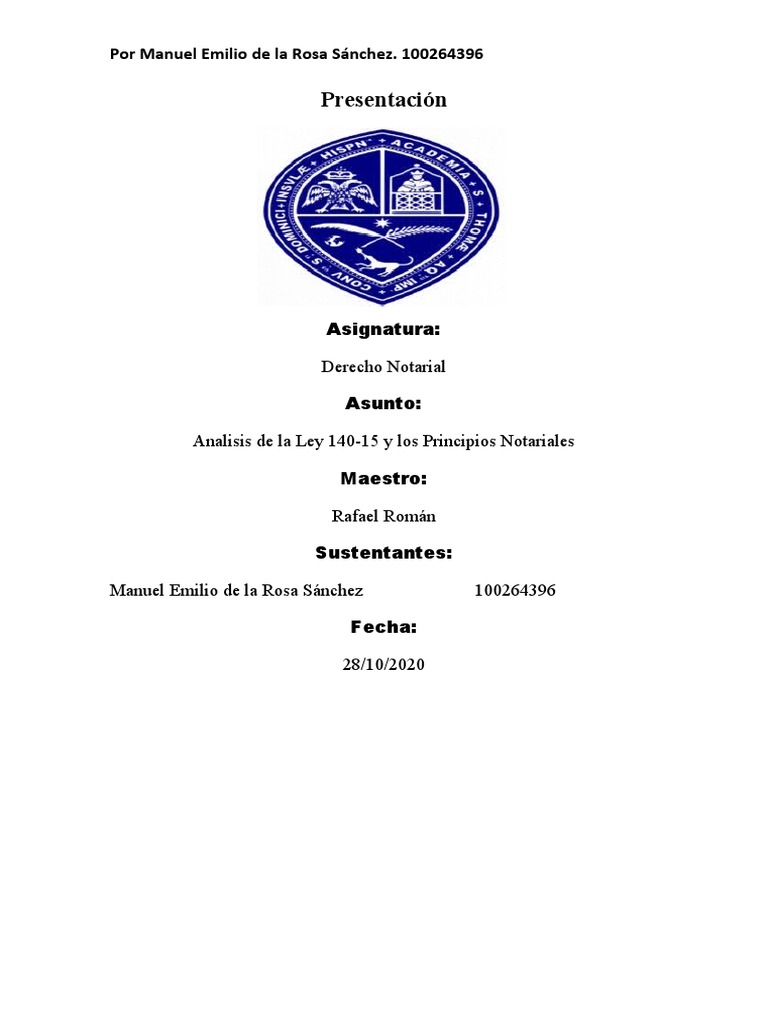 Analisis Ley 140-15 | PDF | Estado (política) | Gobierno