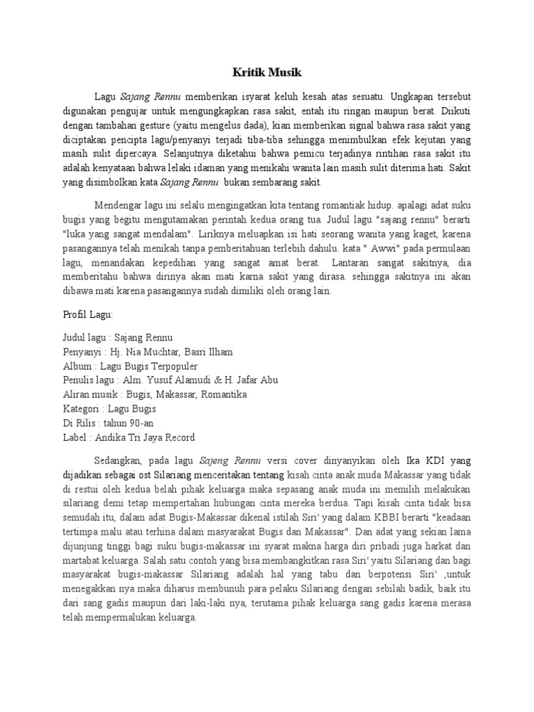 11 Mutiara Salshaila Kritik Musik | PDF