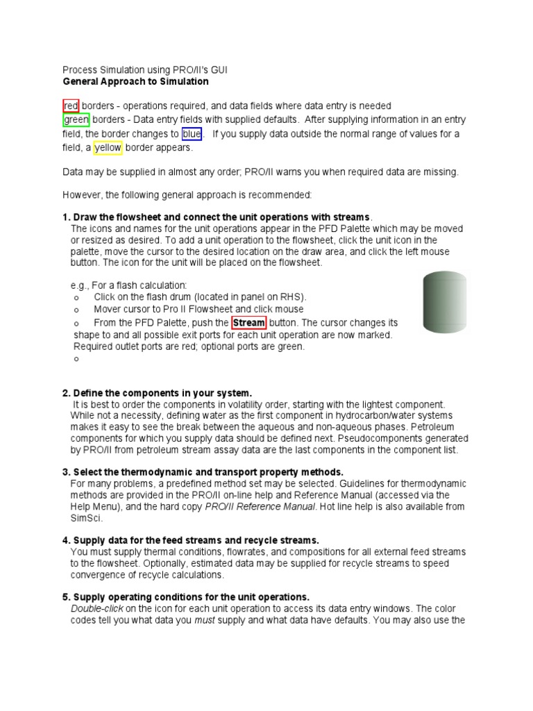 Pro II Basics Tutorial | PDF | Simulation | Icon (Computing)