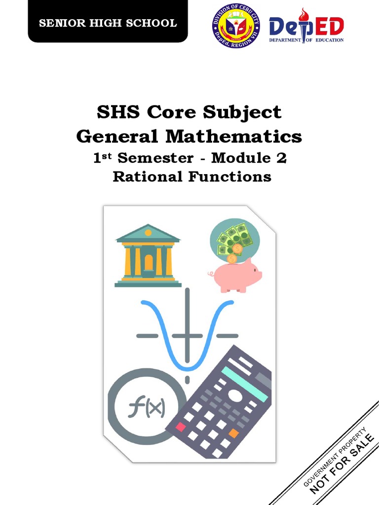 Gen Math - Q1 - Week2 - Module 2 - Rational Functions | PDF | Fraction ...