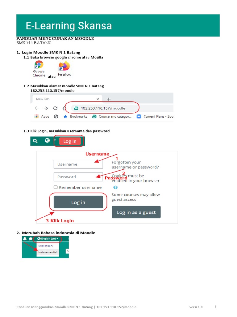 Mengelola Pembelajaran Jarak Jauh dengan Moodle | PDF
