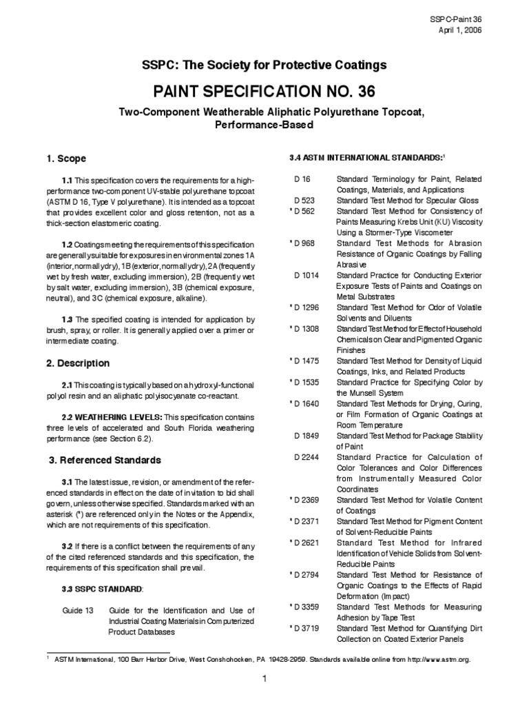 SSPC-Paint 36 PDF | PDF | Paint | Volatile Organic Compound