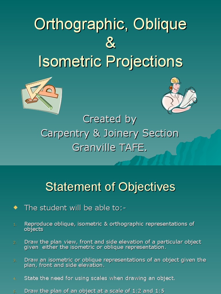 Isometric vs. Oblique Projections Explained | PDF | Drawing | Classical ...