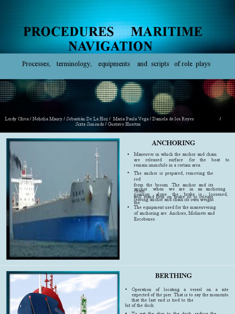 Procedures Maritime Navigation | Download Free PDF | Ships | Anchor
