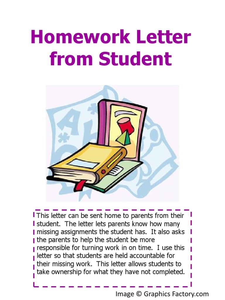 Homework Letter From Student | PDF | Career & Growth