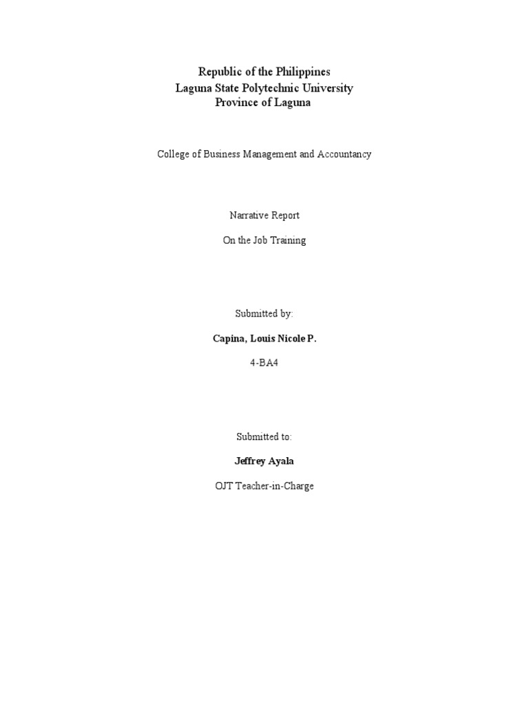 Republic of The Philippines Laguna State Polytechnic University ...