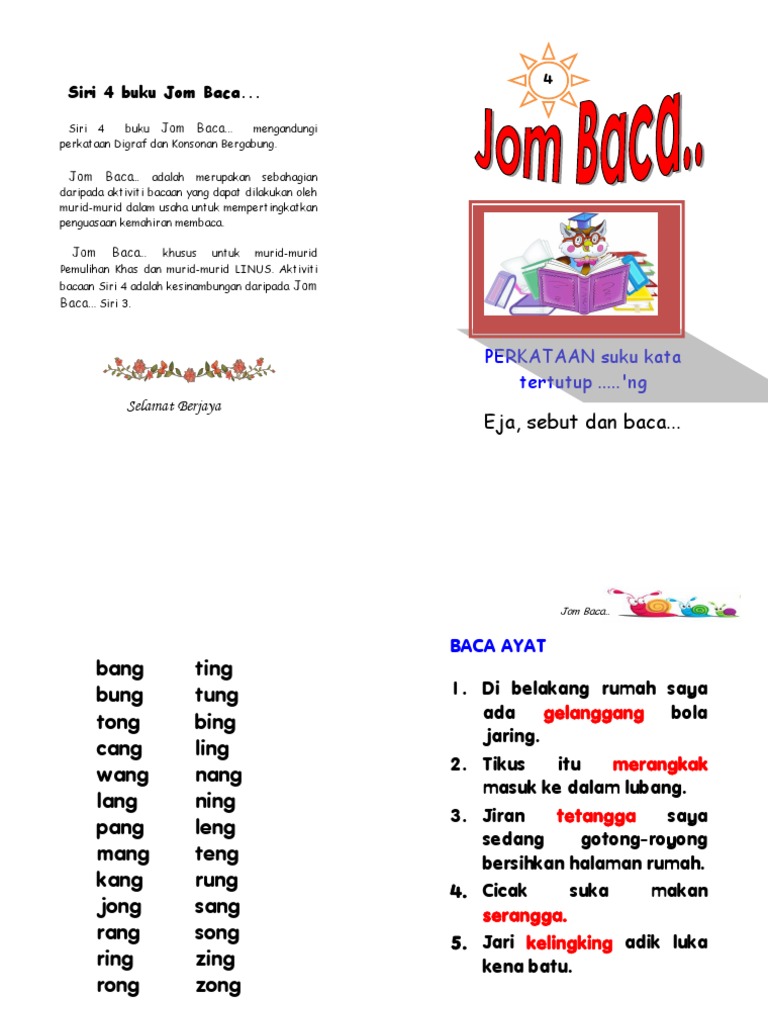 Modul Bacaan Jom Baca Siri 4 | PDF