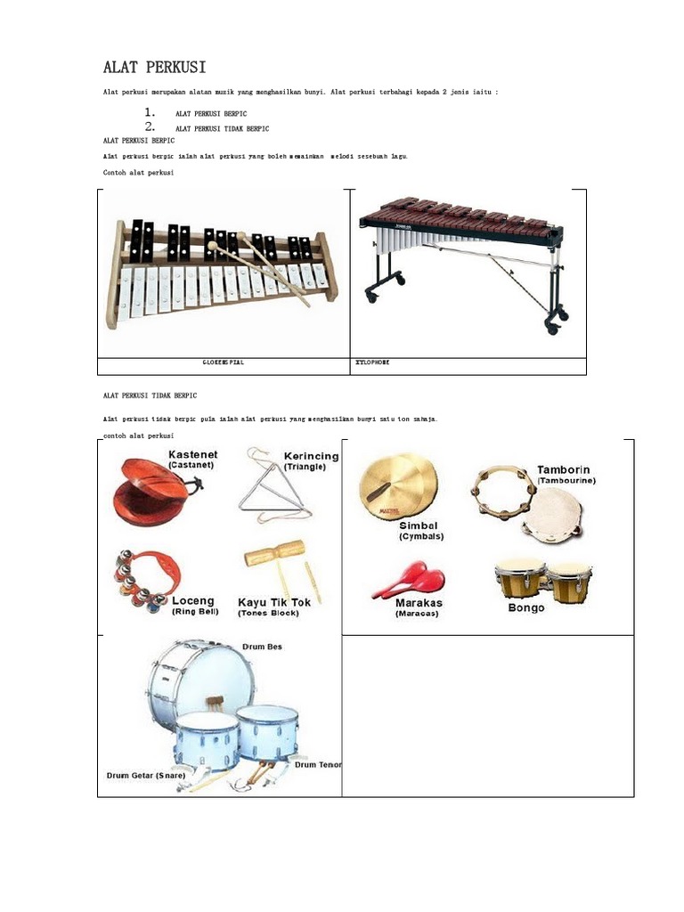 Muzik ALAT PERKUSI | PDF