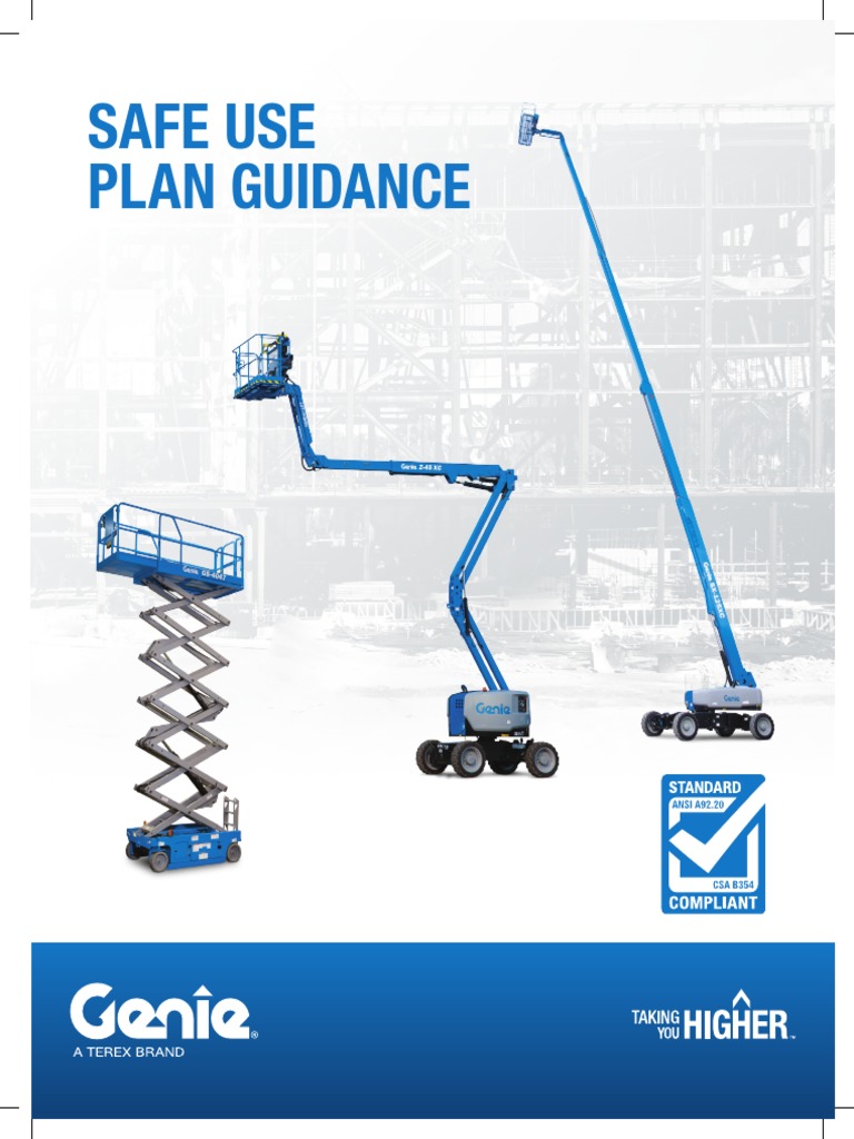 Genie Safe Use Plan Guidance | PDF | Elevator | Transport