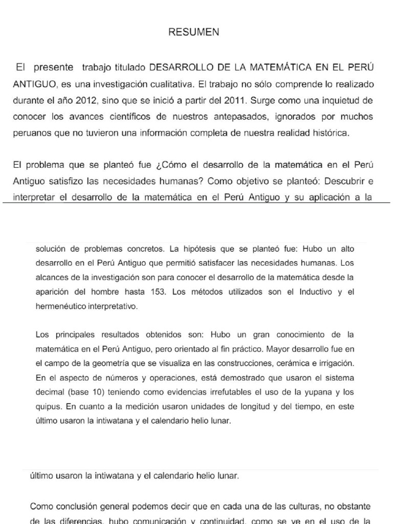 Matematica Inca | PDF