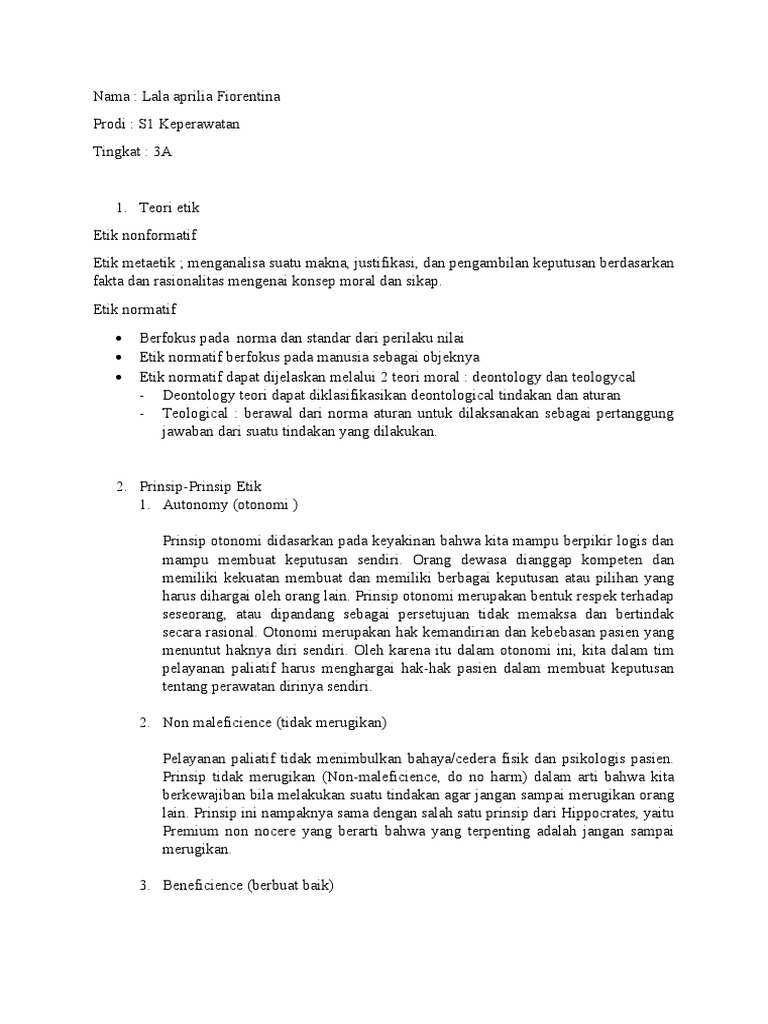 3 Jenis Etika | PDF