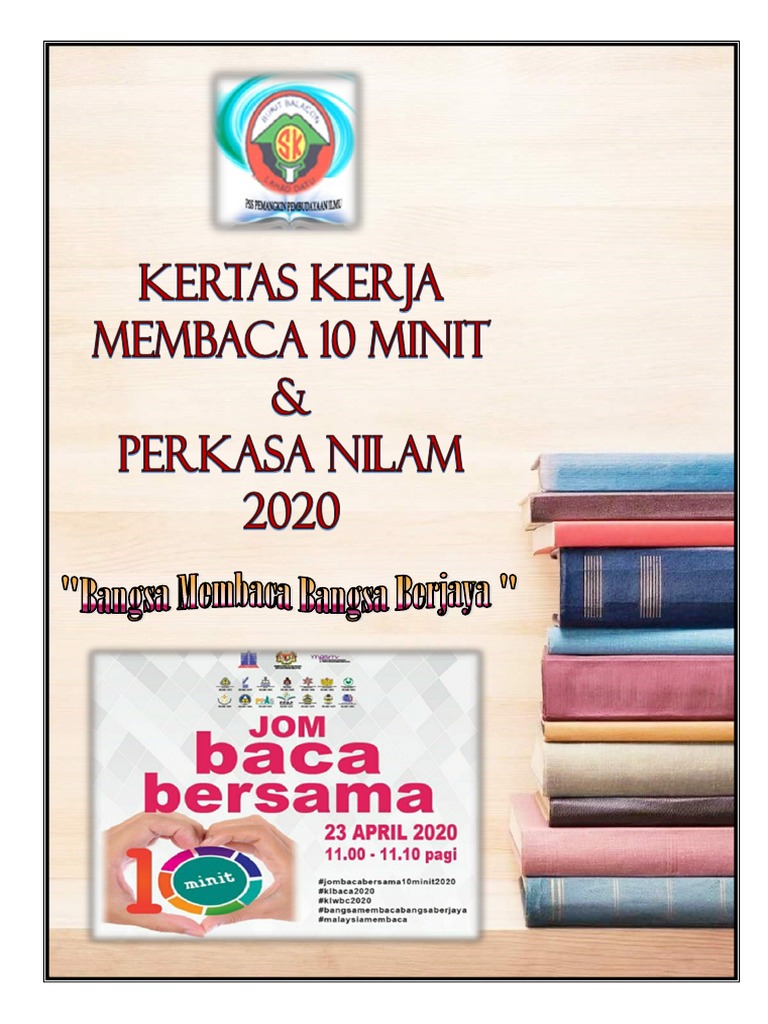 Kertas Kerja Membaca 10 Minit Dan Perkasa Nilam 2020 | PDF