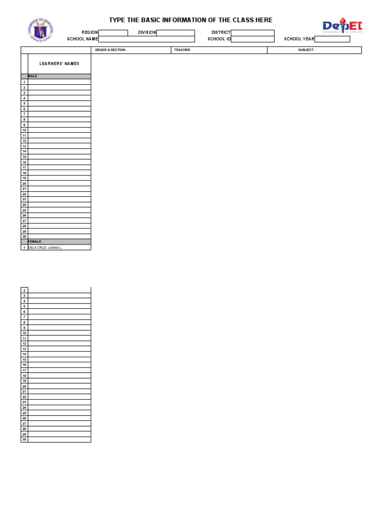 SHS E-Class Record Core Subjects | Download Free PDF | Behavior Modification | Learning