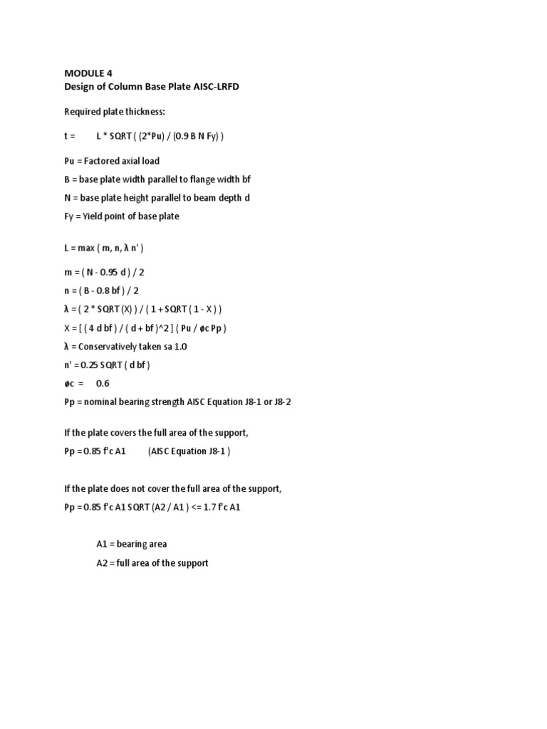 MODULE 4 Design of Column | PDF