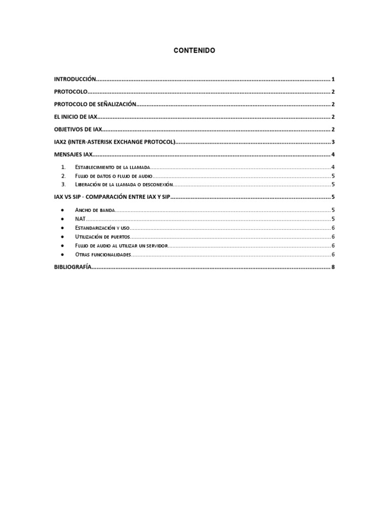 IAX2 | PDF | Estándares de red | Redes de computadoras
