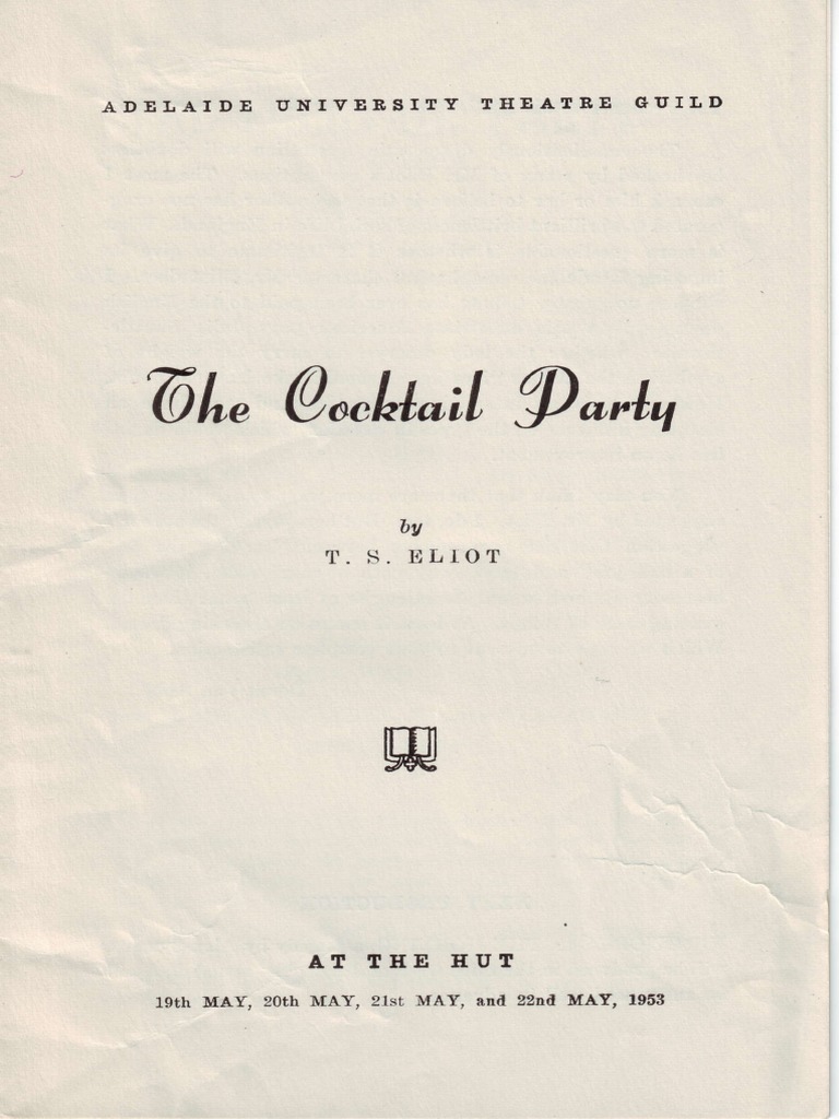 The Cocktail Party | PDF | Entertainment (General)