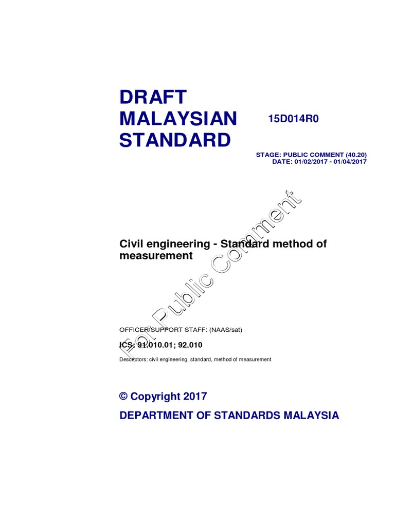 Standard Method of Measurement PDF | PDF | Specification (Technical ...