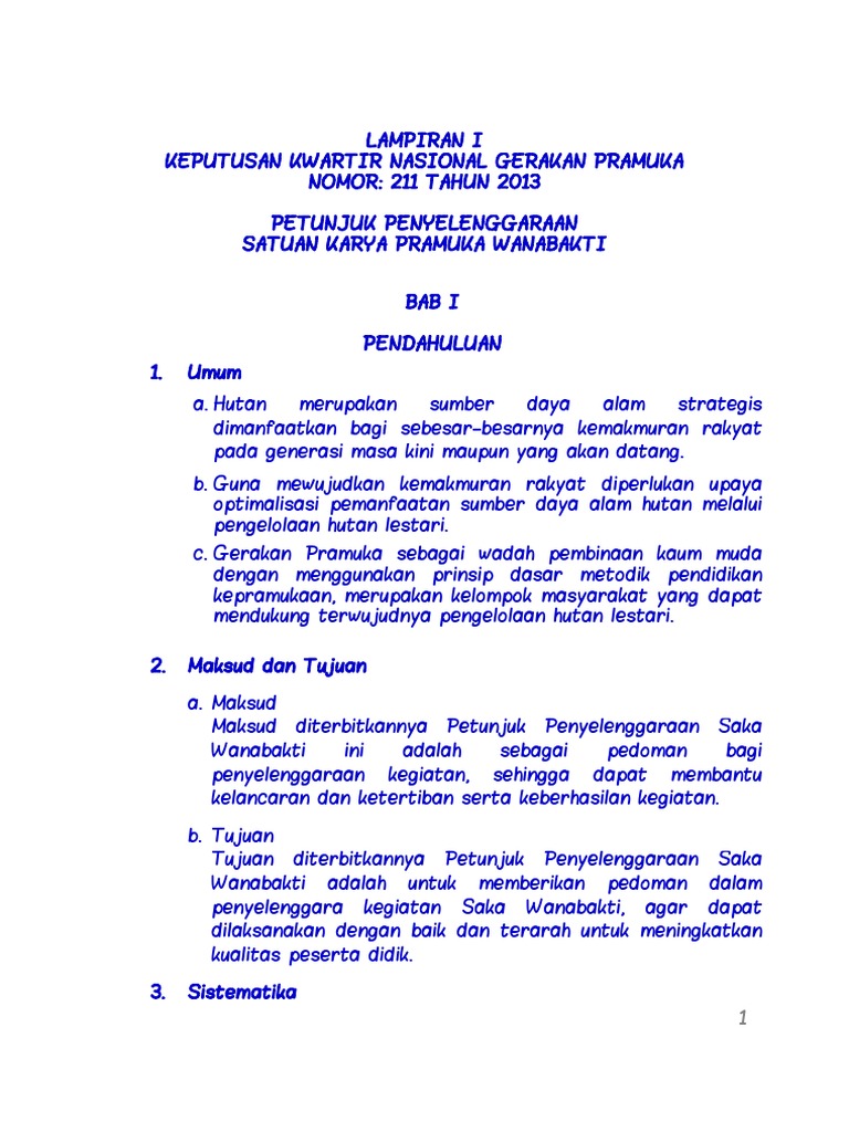 PP Saka Wanaakti No.211 Tahun 2013 | PDF