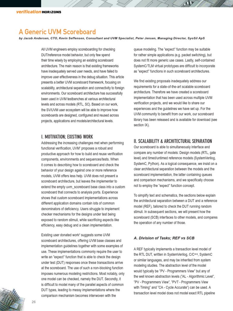 A Generic UVM Scoreboard Framework | PDF | Queue (Abstract Data Type ...