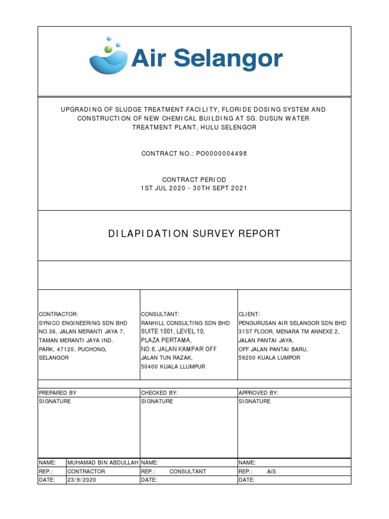 Dilapidation Survey PDF | PDF
