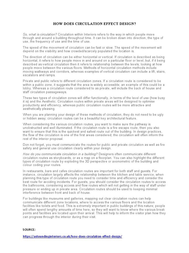 Understanding Circulation: How People Move Through Interior Spaces and ...