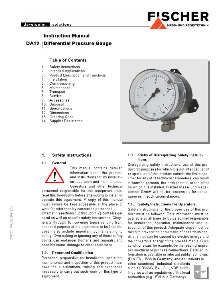 Manual DPG PDF | PDF | Pressure Measurement | Valve