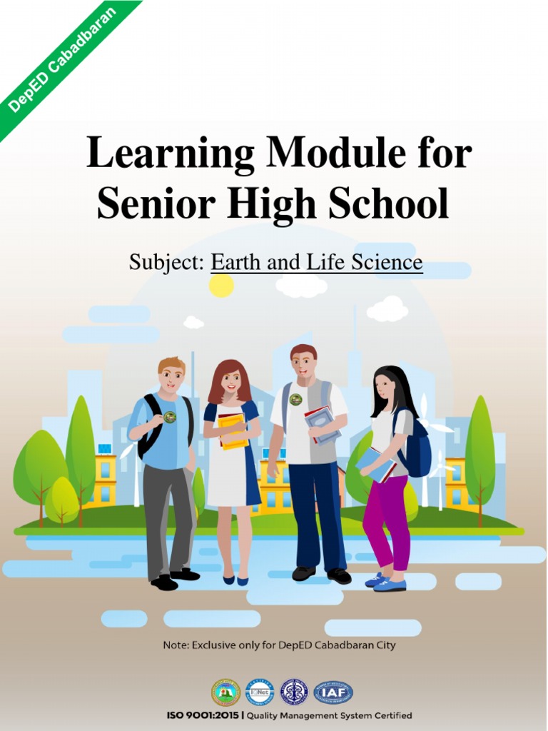 Earth and Life Science Module 2 Earth Subsystems, Materials and ...