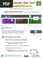 Google Classroom Cheat Sheet PDF | PDF | Communication | Software
