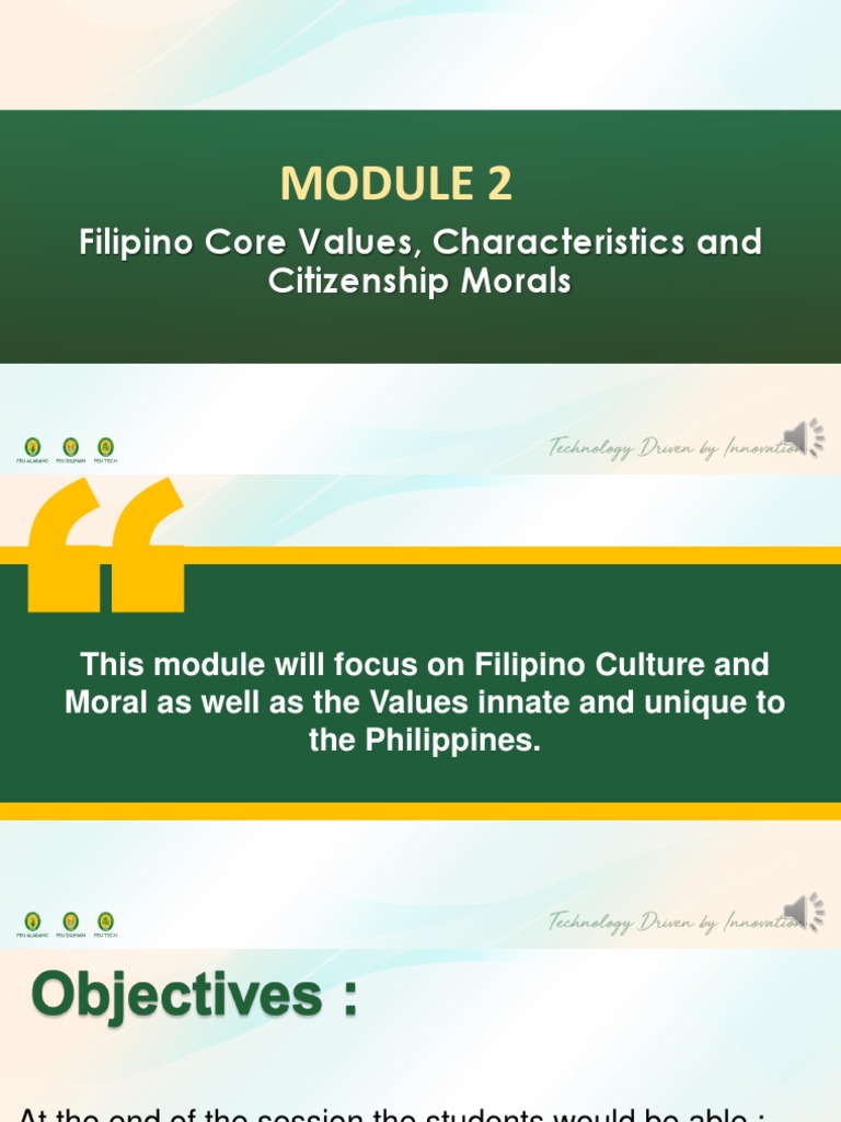 M2 Main Filipino Values 1 | PDF | Southeast Asia | Philippines