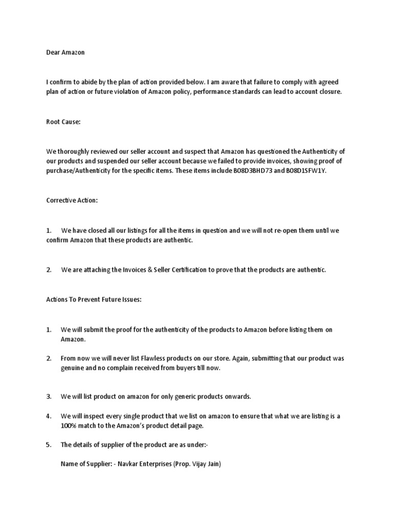 Plan of Action (POA) | PDF | Economies | Business