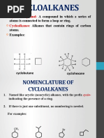CH 20 Naming Cyclic Alkanes Cyclic Alkenes Practice Worksheet1 | PDF ...