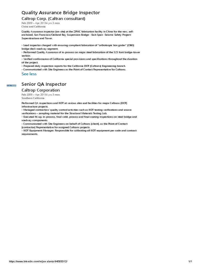 Joe Alaniz - LinkedIn | PDF