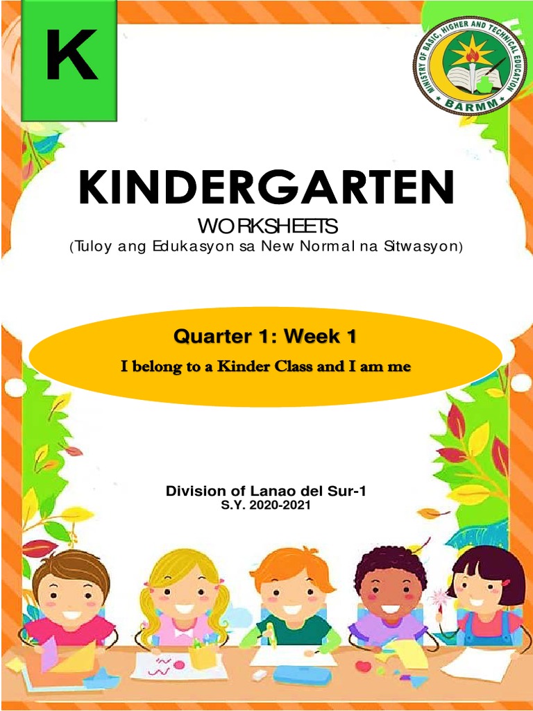 Kinder Practice Sheets W1 | PDF
