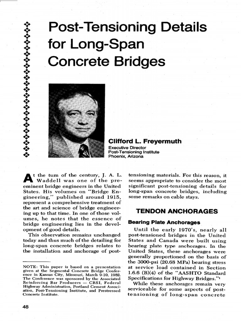 An Overview of Significant Post-Tensioning Details for Long-Span ...