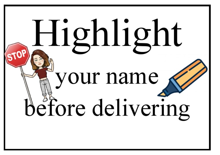 Highlight Your Name | PDF