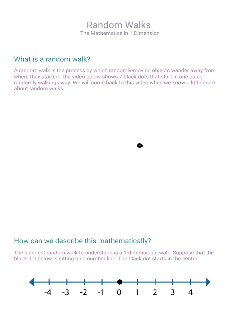Random Walks: What Is A Random Walk? | PDF | Time | Experiment