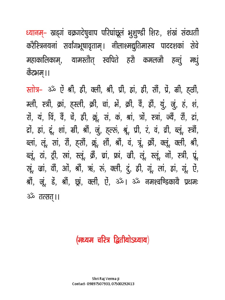 Beej Mantra Durga Saptashati | PDF