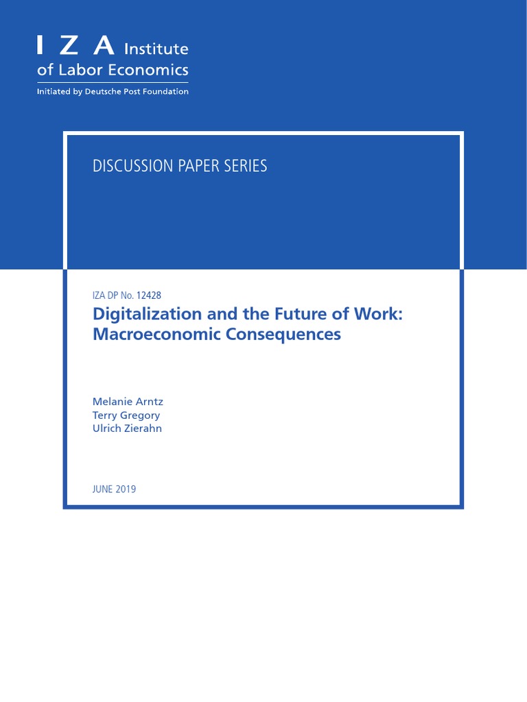 Digitalization's Impact on Future Employment | PDF | Automation ...