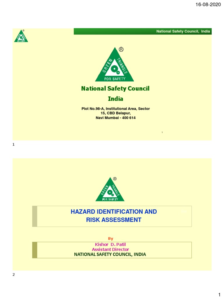 Hazard Identification and Risk Assessment Virtual | PDF | Risk ...