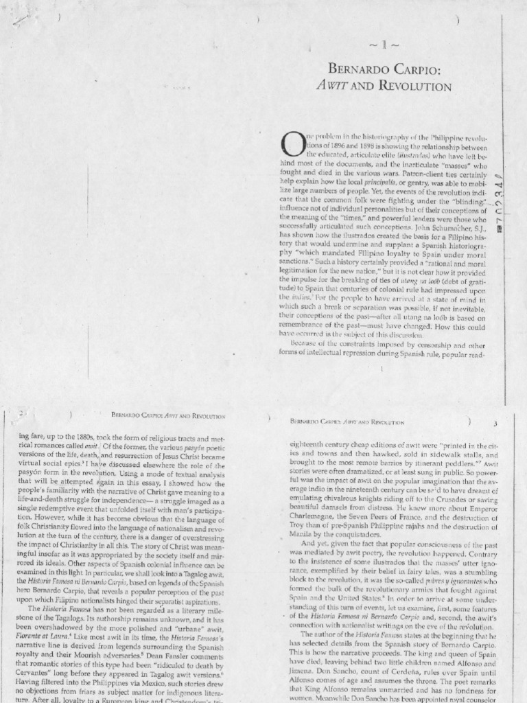 11 Ileto - Bernardo Carpio PDF | PDF