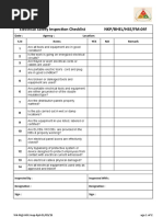 Inspection Checklist For Hydra | PDF