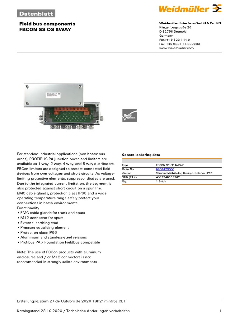 FBCON SS CG 8WAY PT | PDF | Electromagnetism | Electronic Engineering
