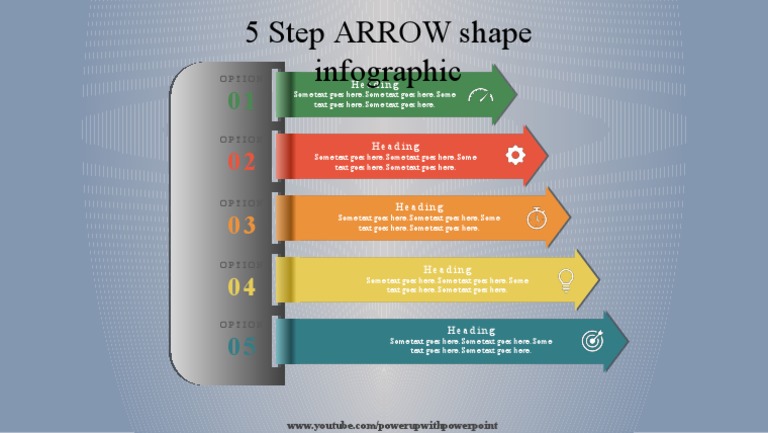 25 Create 5 Step Arrow Shape Infographic Pdf