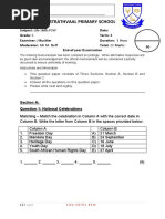 Grade 2 Life Skills Assessment Term 4 | PDF | Learning | The Arts