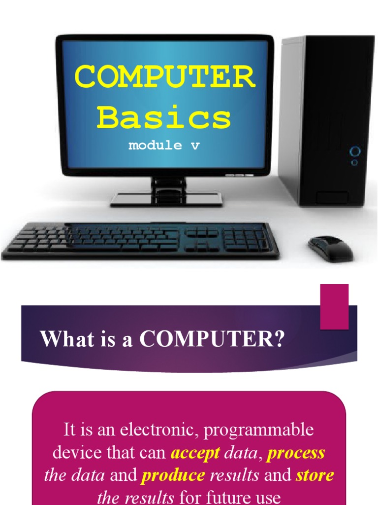 Module 5 - Computer Basics | Download Free PDF | Computer Hardware | Operating System