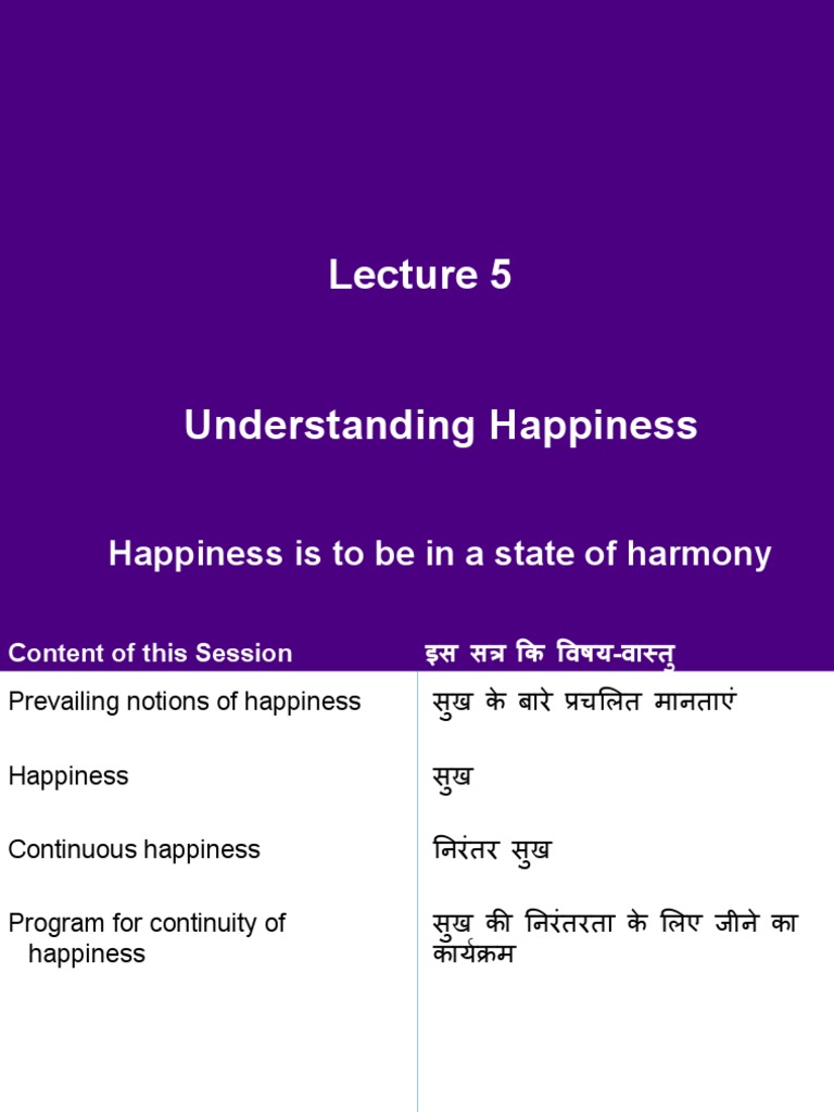 5 Happiness | PDF | Feeling | Self
