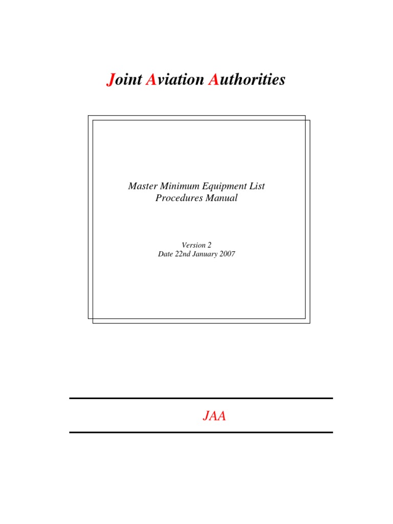 MMEL Procedures (M& O) | PDF | Visual Flight Rules | Instrument Flight ...