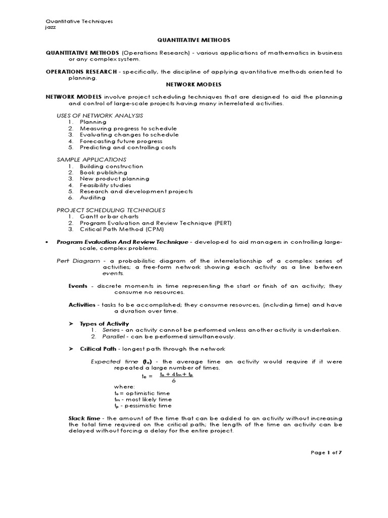 Quantitative Techniques PDF | PDF | Mathematical Optimization | Applied Mathematics